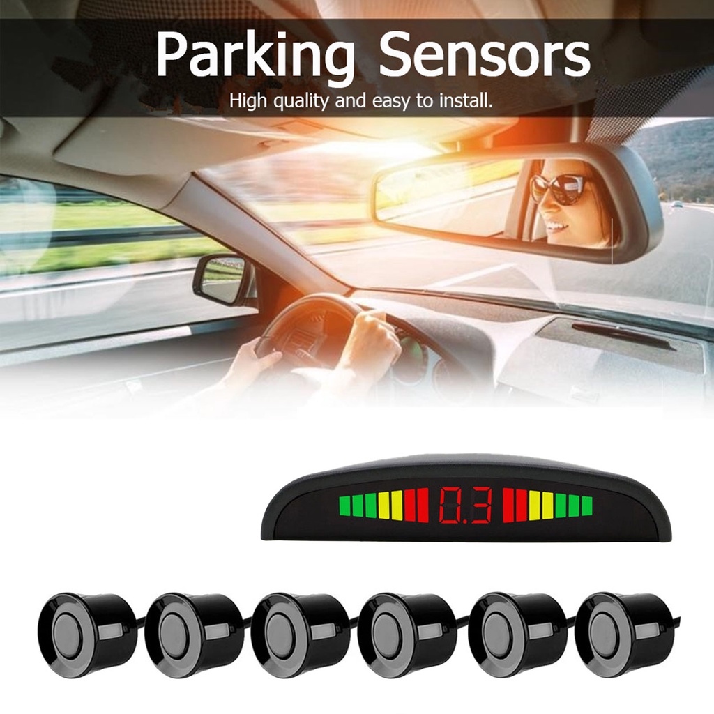 Authentic Store Car Parking Sensor With 6 Eye Front and Rear Reverse ...