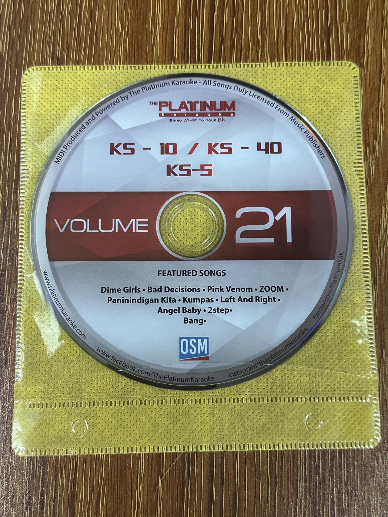 Platinum KS-10/KS-40/Junior 2/K-box/ KS-5/KS-1 VOLUME 21 (November 2022 UPDATED CD) | Lazada PH