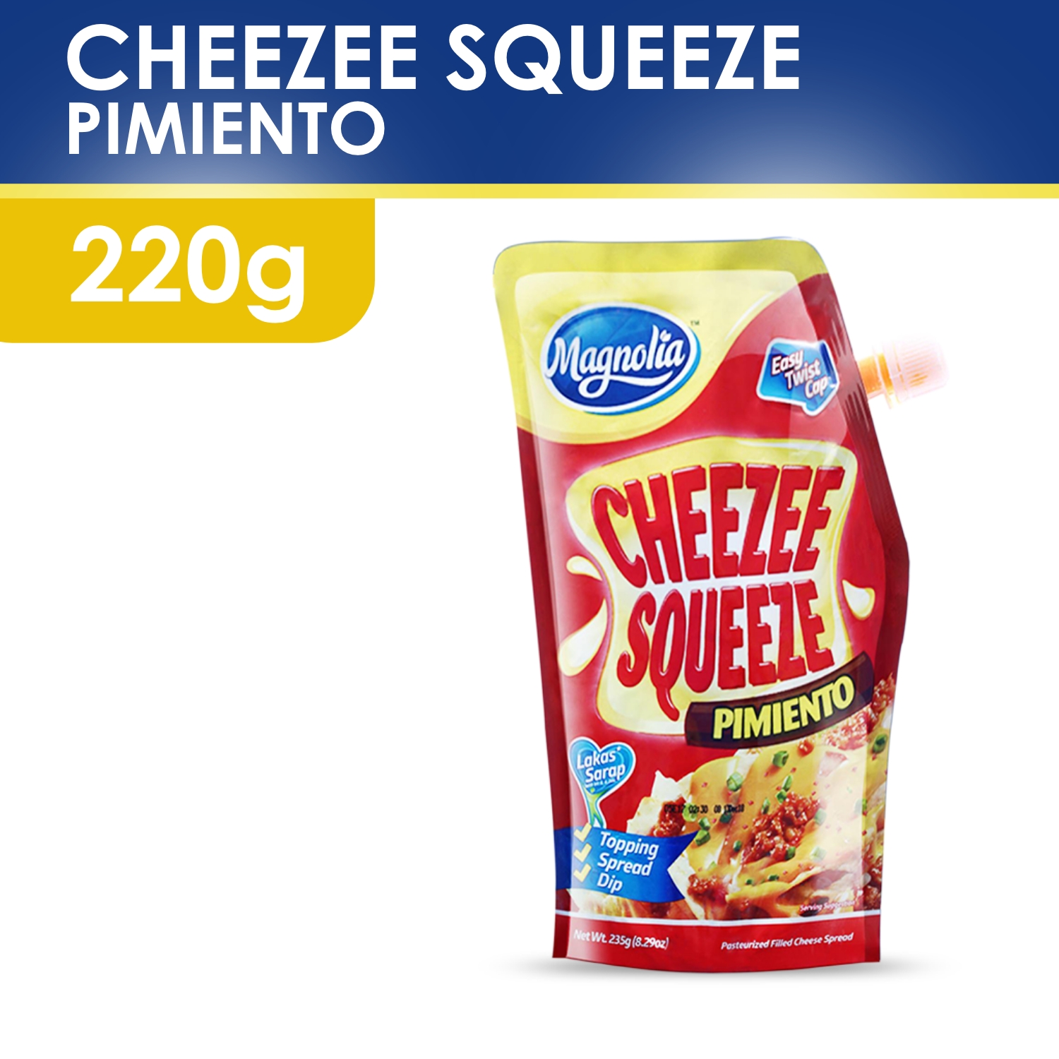 Magnolia Cheezee Squeeze Pimiento (220g) | Lazada PH