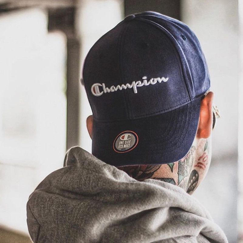 Grocery us Champion cursive embroidery logo cap for men and women ...