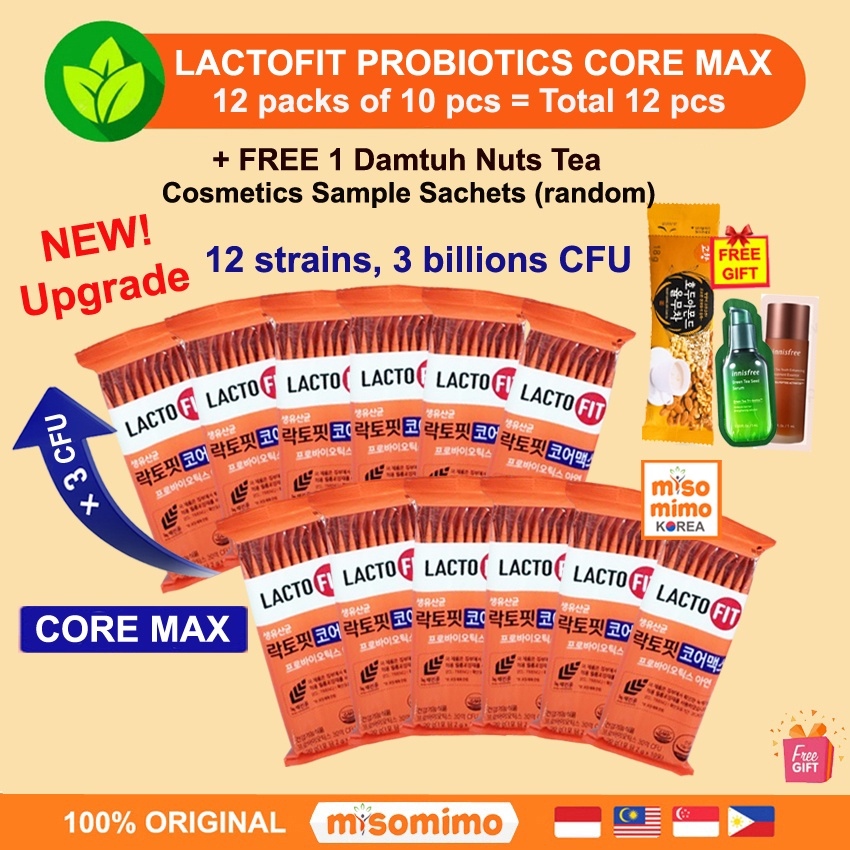 LACTOFIT Probiotic Core Max or All Ages Lacto Fit Korea FREE Bonus Gift ...