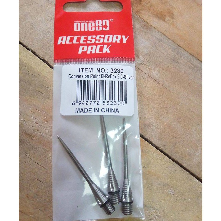 One80 Reflex Conversion Points - 2BA 1.5mm 2.0mm - Turn Soft Tip Darts into Steel Tip point ...