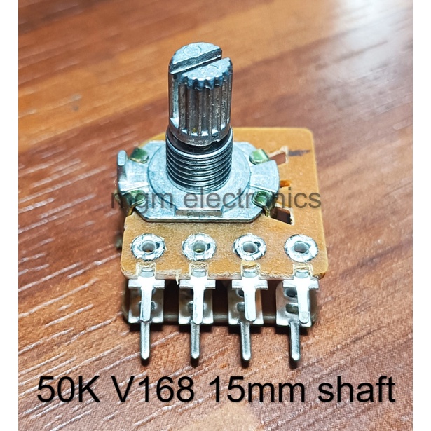 8PINS 15MM SHAFT 50K Volume Control for Amplifier Master Volume ...