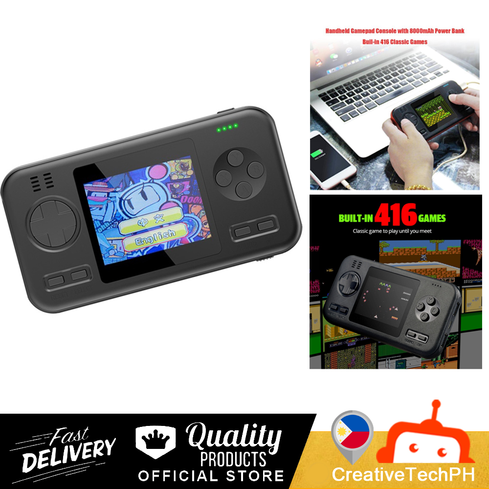 New 416 In 1 GameBoy Handheld Portable Retro Game Console with 8000mAh ...