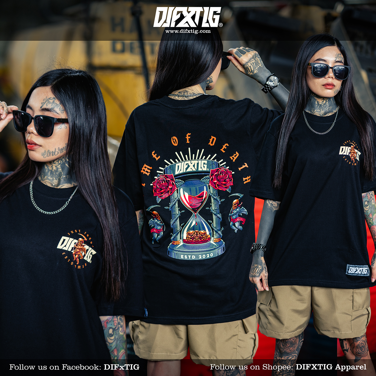DIFXTIG® CLOTHING - "TIMER 2.0" | Unisex | Men | Women (NOT OVERSIZED ...