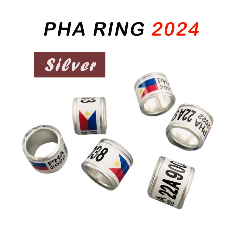 10Pcs PHA Pigeon ring 2024 Serial number Pigeon foot ring Oval Dove leg ...