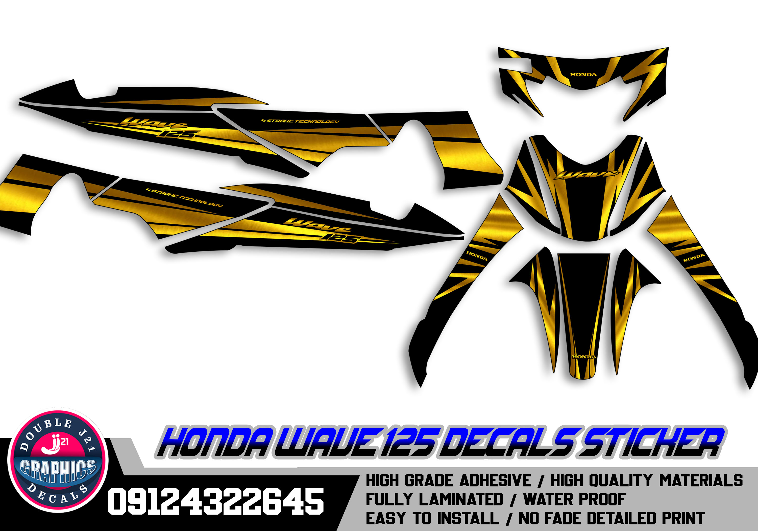 Honda Wave 125 Decals Sticker | Lazada PH