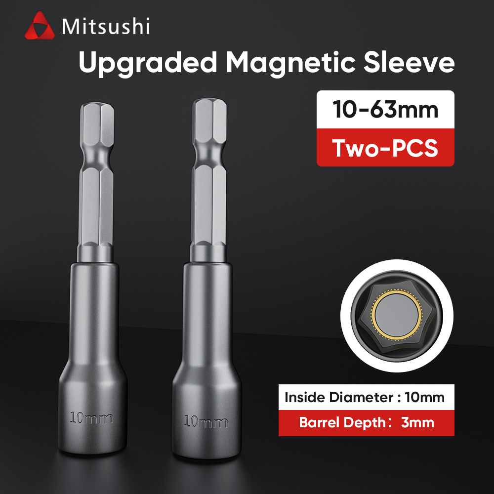 Mitsushi Hex Socket Adapter Impact Magnetic Socket Short Sockets Torque ...
