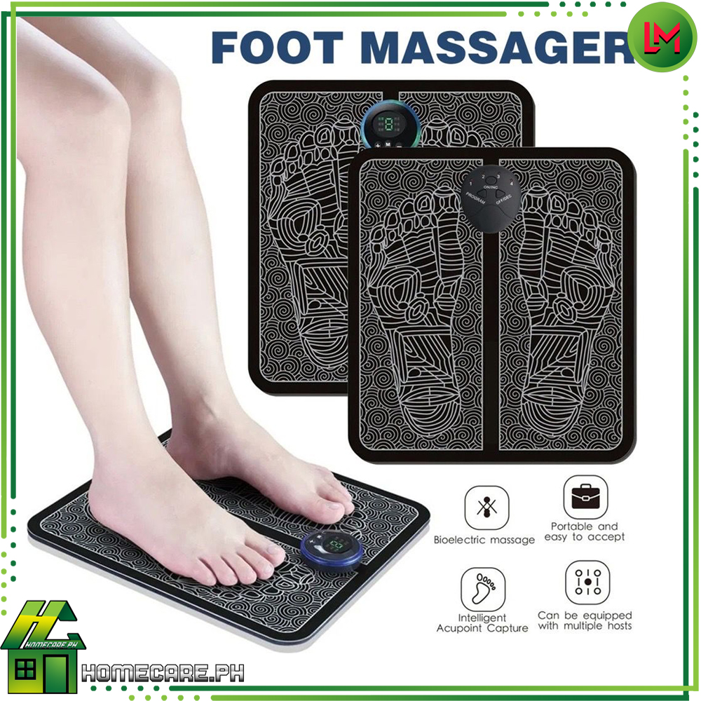Japan Electric EMS Foot Massage Pad Relief Fatigue Micro Current Pulse ...