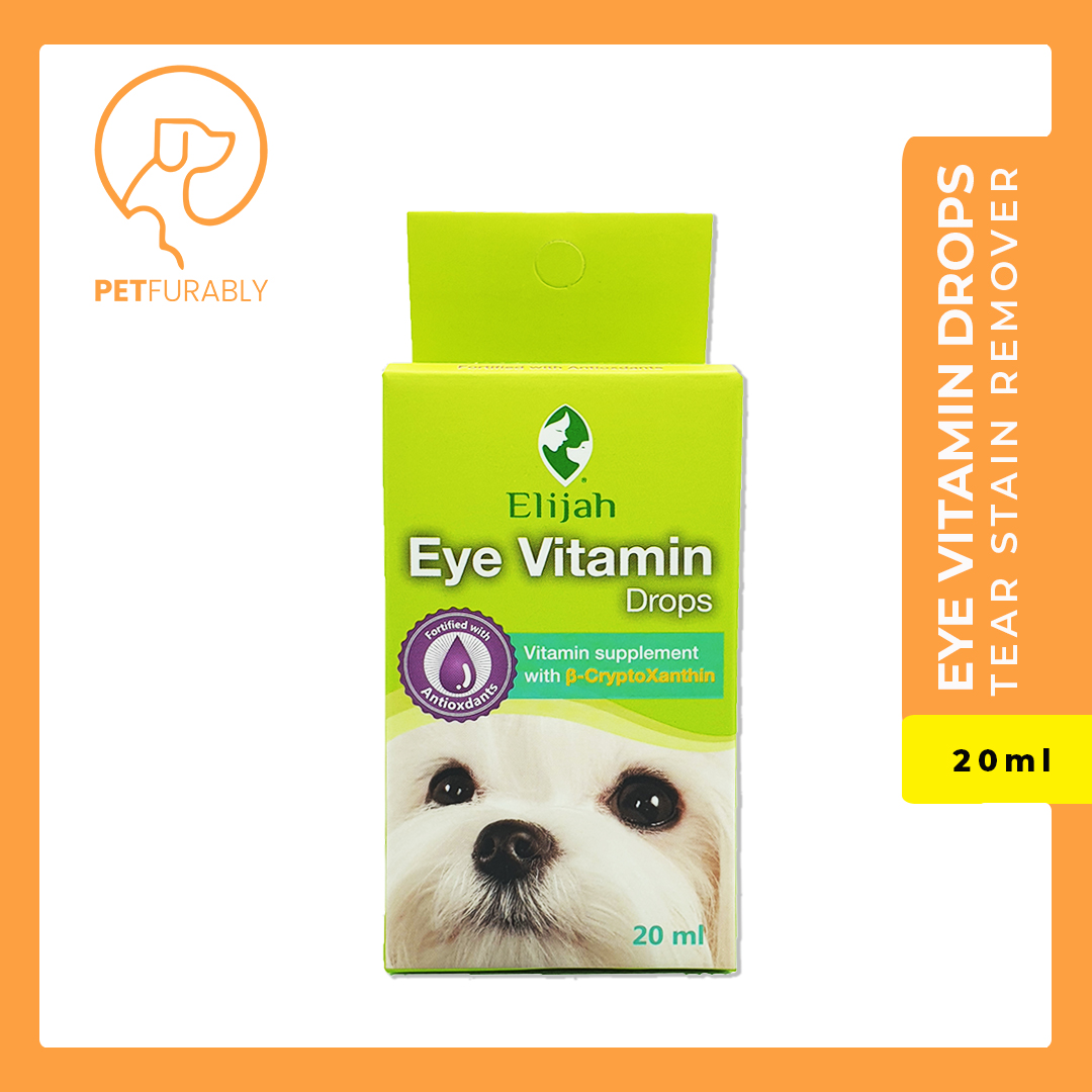 Elijah Eye Vita Tear Stain Remover Drops Eye Vitamins for cats and dog ...