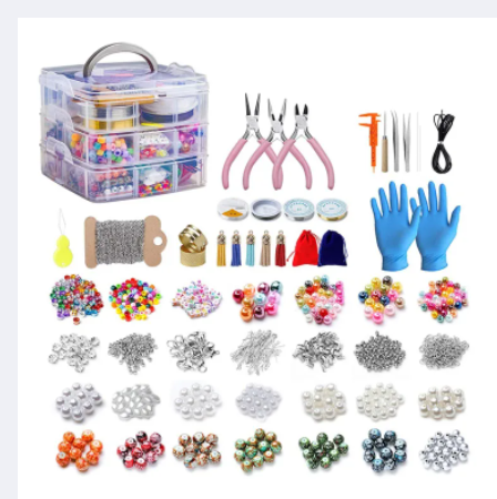 2456 Pieces of Jewelry Making Kit, Jewelry Making Tool Kit with Jewelry ...