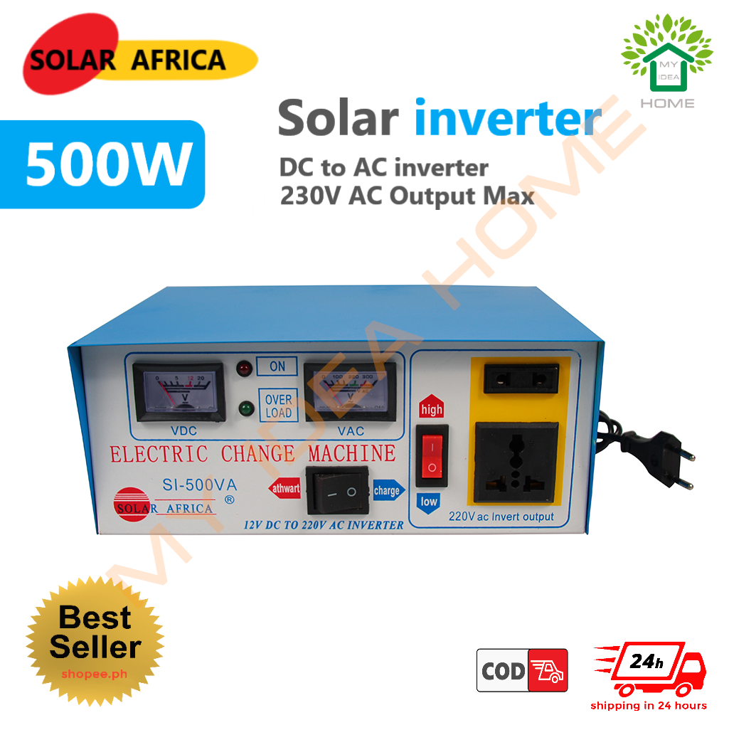 Solar Inverter 300W 500W 1000W Solar Power Supply Inverter DC12V TO AC 230V Output Max Inverter ...