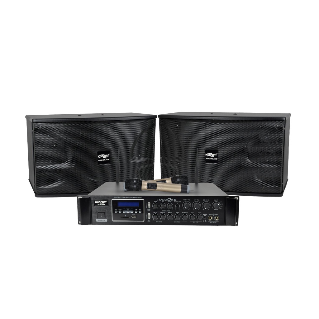 Konzert KCS-322 Micro Component System 4500W PMPO w/ BT, USB & SD Slot ...