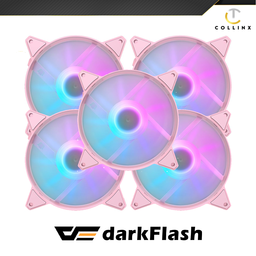 Darkflash C6 3 RGB Fans Kit | White & Black | 120mm Cooler Size ...