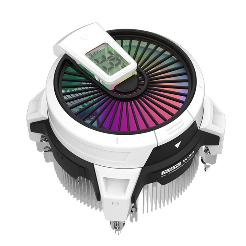 Alseye Computer CPU Cooler PWM 4 Pin Fan 90 mm ARGB Lighting ...