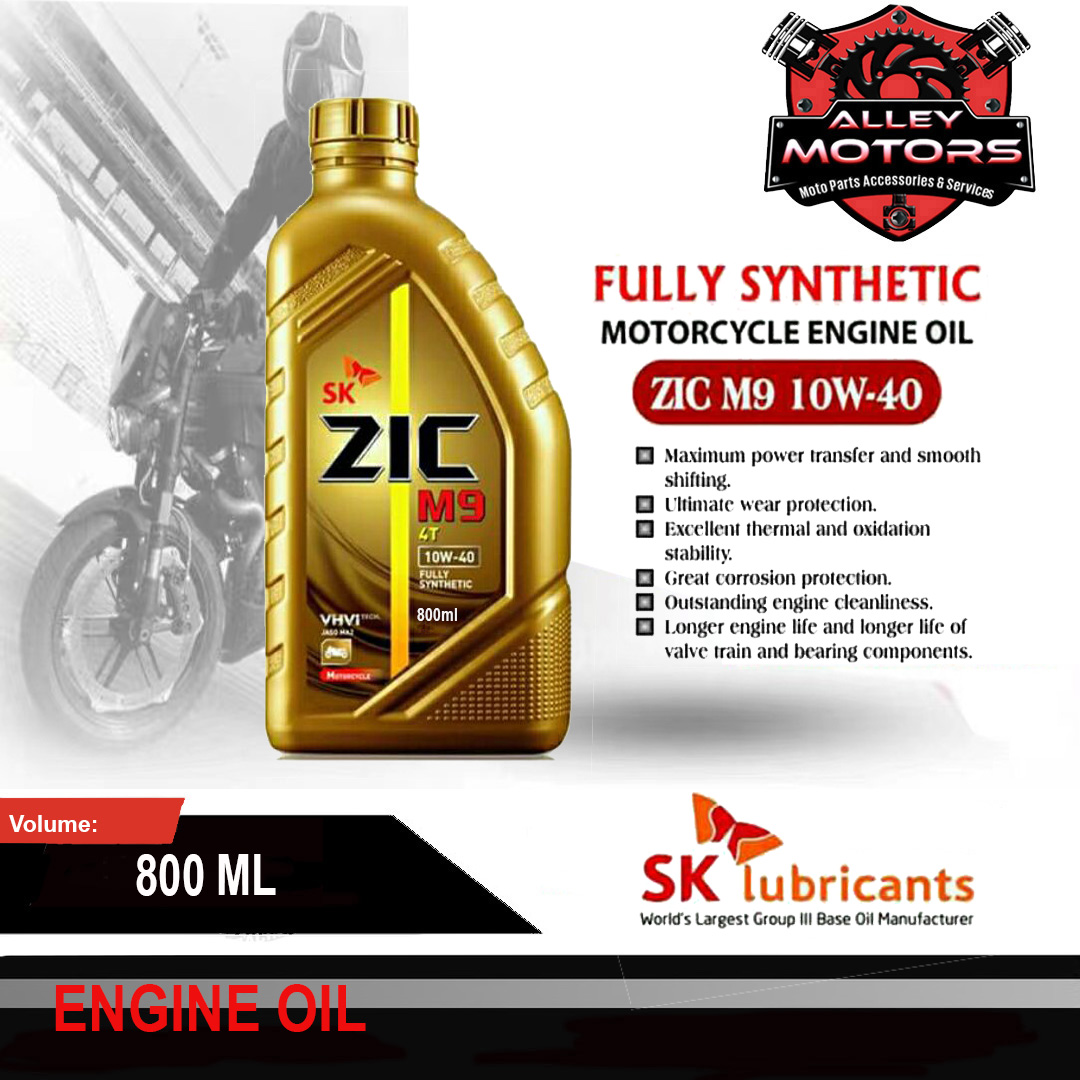 ENGINE OIL ZIC M9 10W-40 800 ML By Alley Motors | Lazada PH