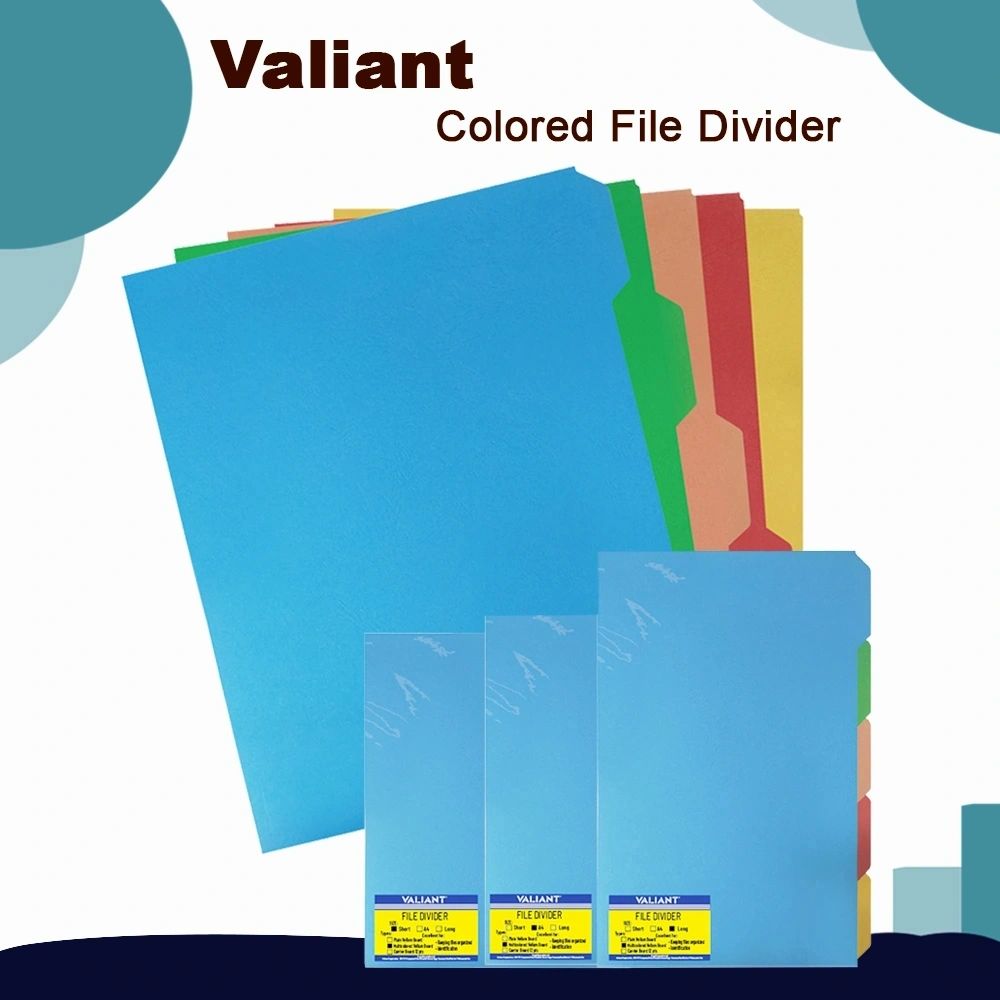WOODEN RACK PH Set of Five (5) Colored File Divider For Organizing ...