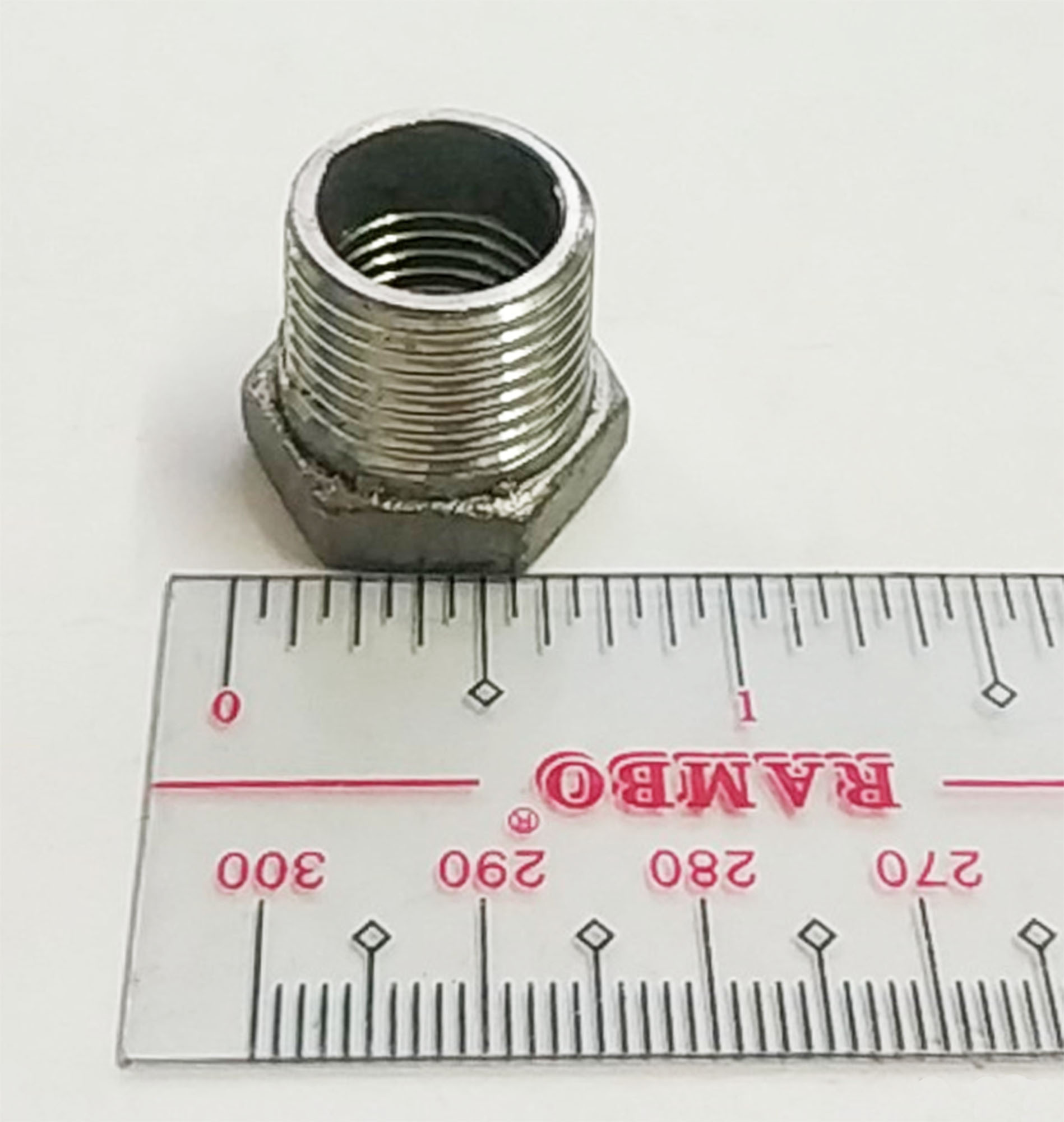 SS BUSHING REDUCER 3/8" X 1/4" SCH40 THREADED SCREW TYPE STAINLESS ...