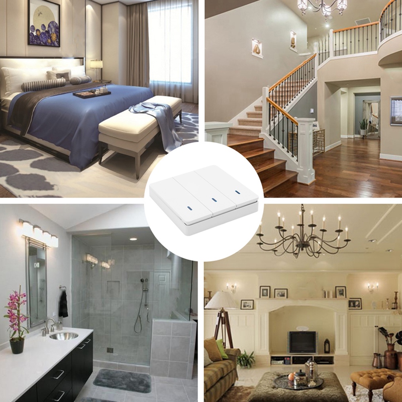 Wireless Smart Light Switch RF 433MHz Lighting Control Intelligent ...