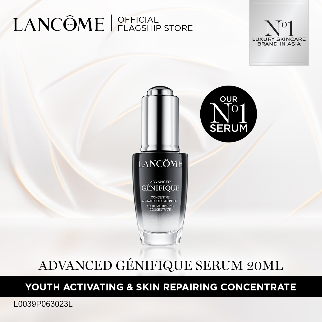 Lancome Genifique Skin Repairing Face Serum - with Vitamin C & Hyaluronic Acid for Skin Barrier ...