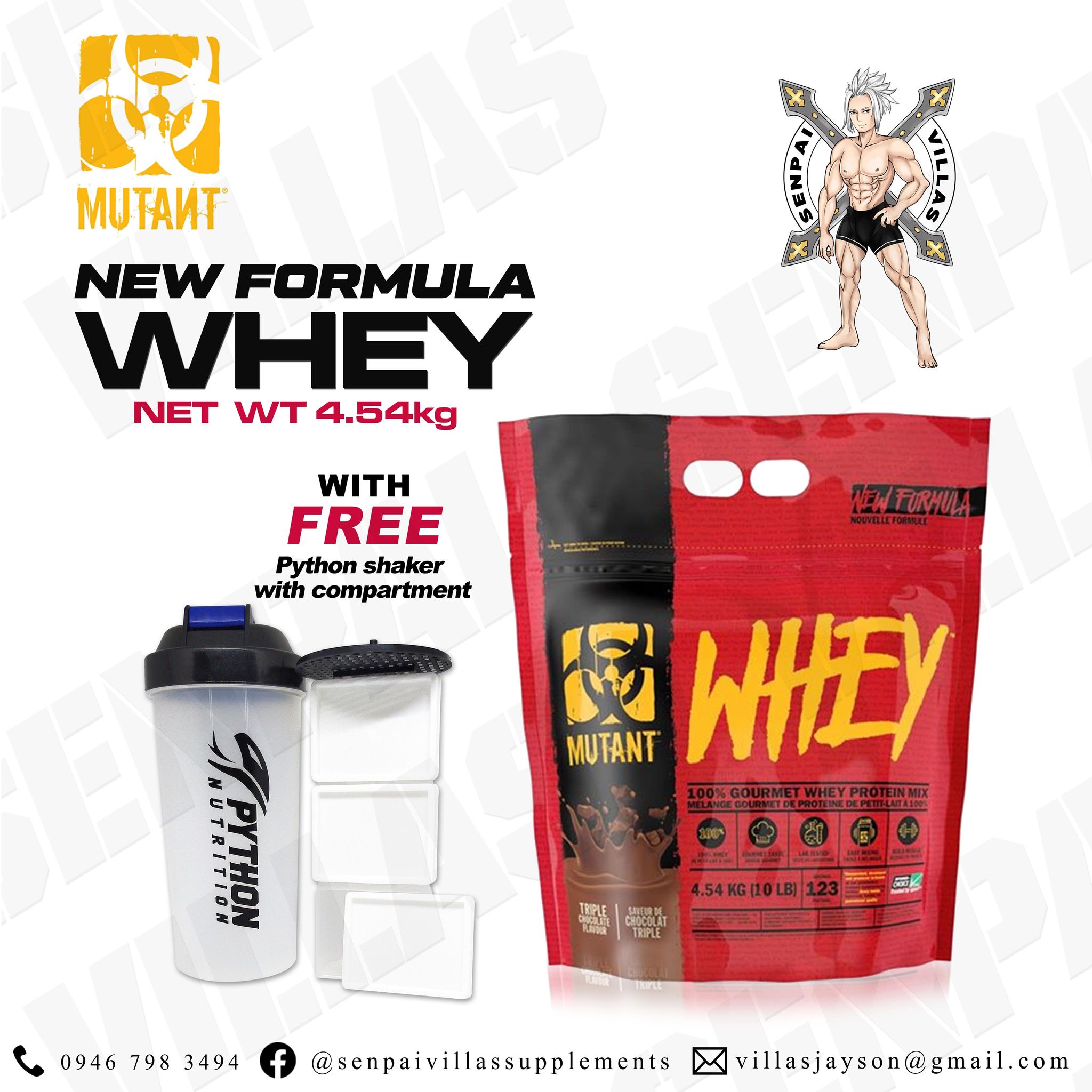 MUTANT WHEY 10LBS WITH FREE SHAKER | Lazada PH