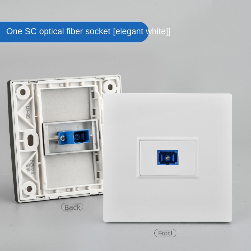 Depoguye Wall-mounted one port fiber optic information socket panel, SC ...