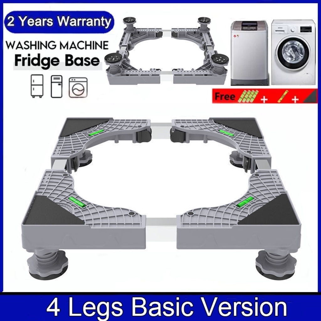 2 Tubes Washing Machine Stand With wheels Adjustable Ref Stand Roller ...