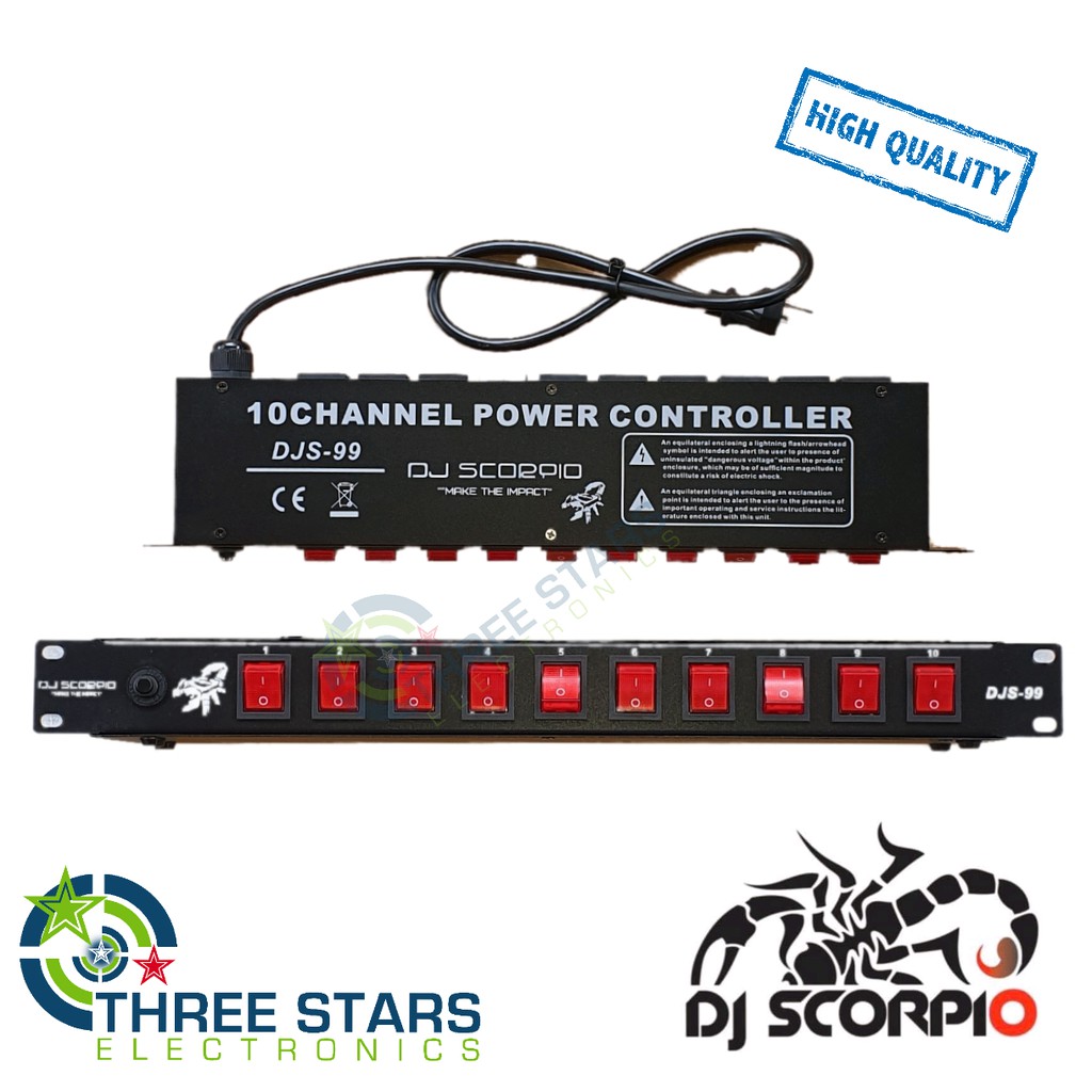 Dj Scorpio 10 Channel Power Controller 10 power switche Outlet ...