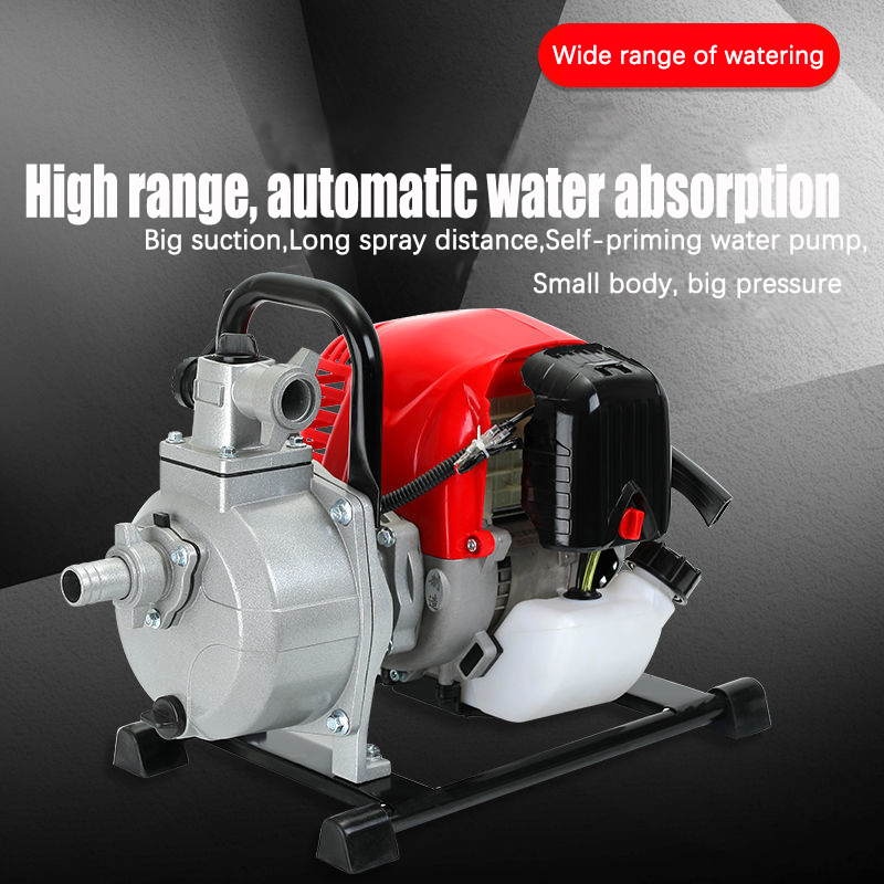 Two-Stroke Gasoline Engine Water Pump 1 Inch Water Pump Wireless Irrigation Agricultural Small ...