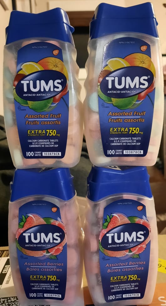 NEW and ORIGINAL - Tums Extra Strength. 750 mg, 100pcs / bottle (Sold ...
