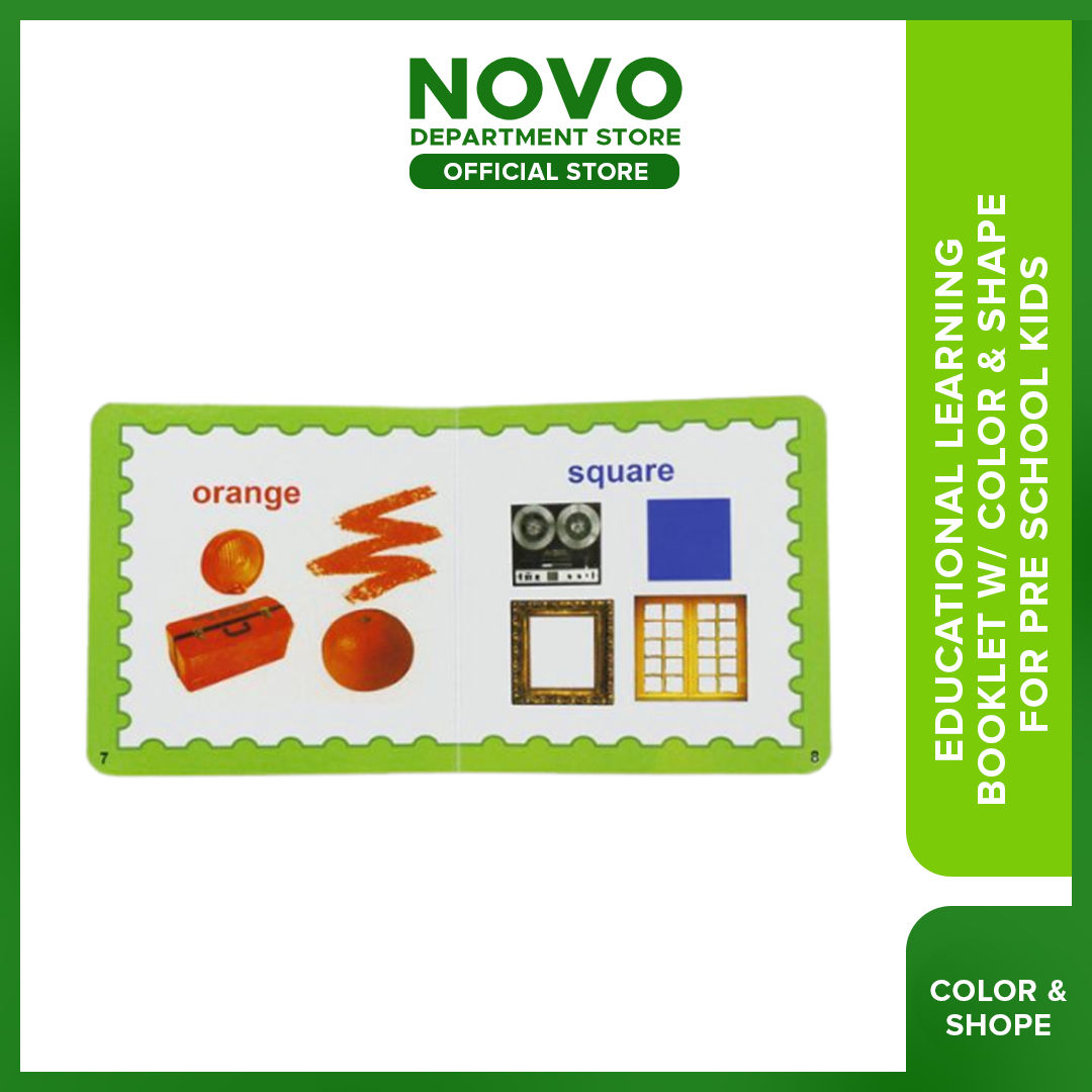 Novo Educational Book Learning Booklet with Alphabet, Numbers, Colors ...
