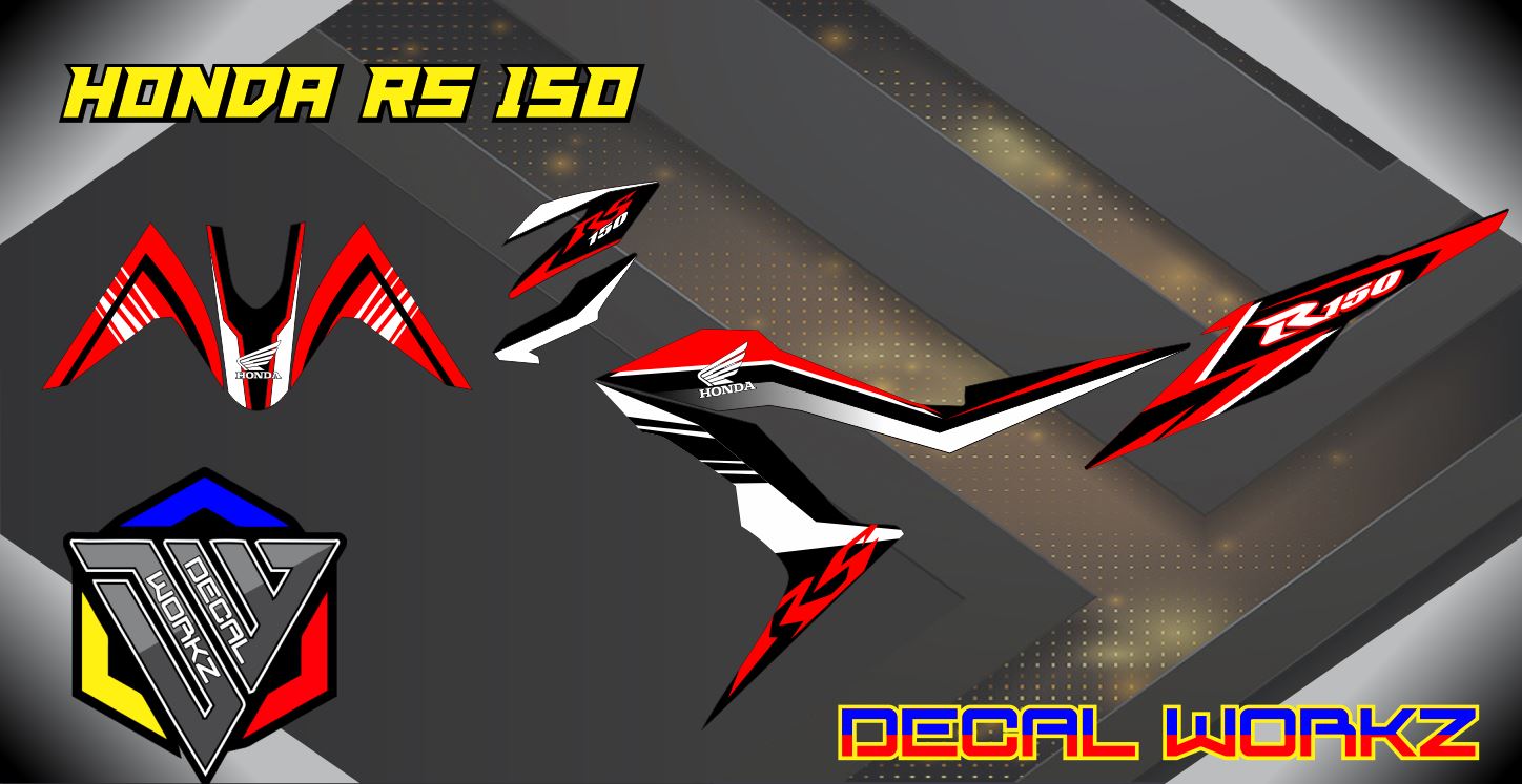HONDA RS 150 DECAL STICKER / RED | Lazada PH