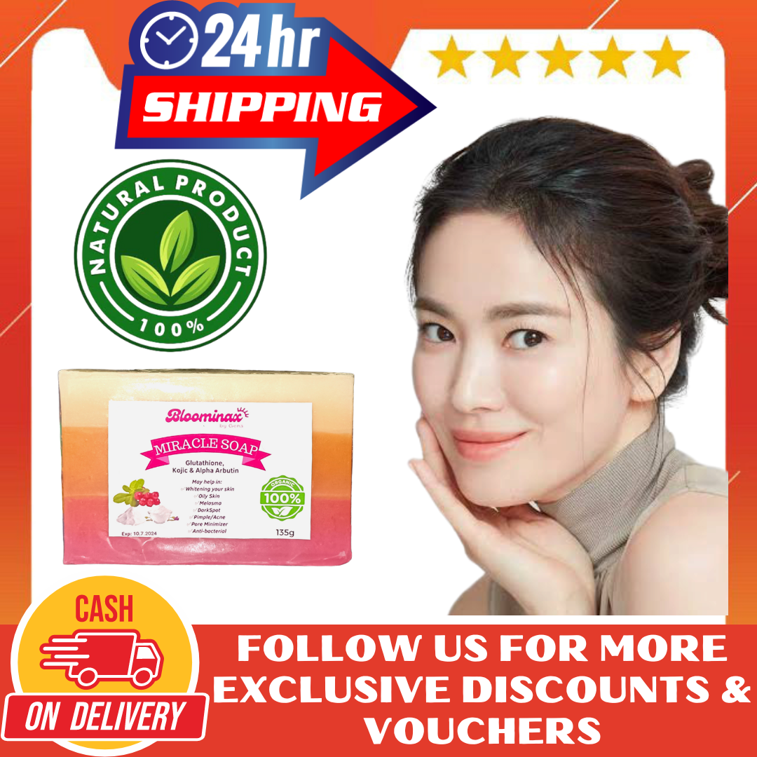 Bloominax Miracle triple whitening soap 135 pampaputi ng siko tuhot ...
