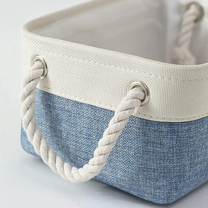 Fabric Storage Basket Foldable Organizer Basket Decorative Basket Toy ...