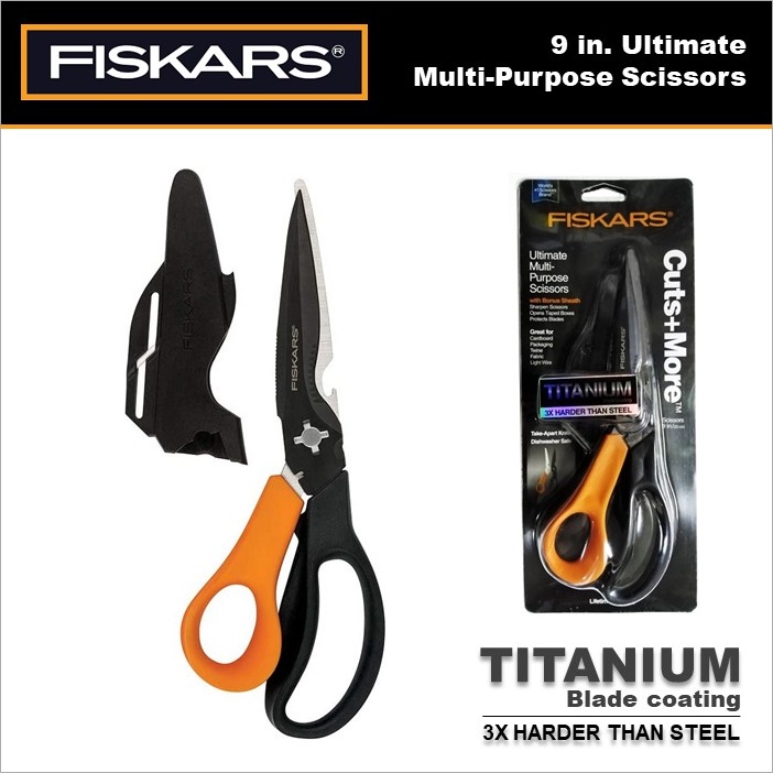 Fiskars 9-inch Ultimate Multi-Purpose Scissors | Lazada PH