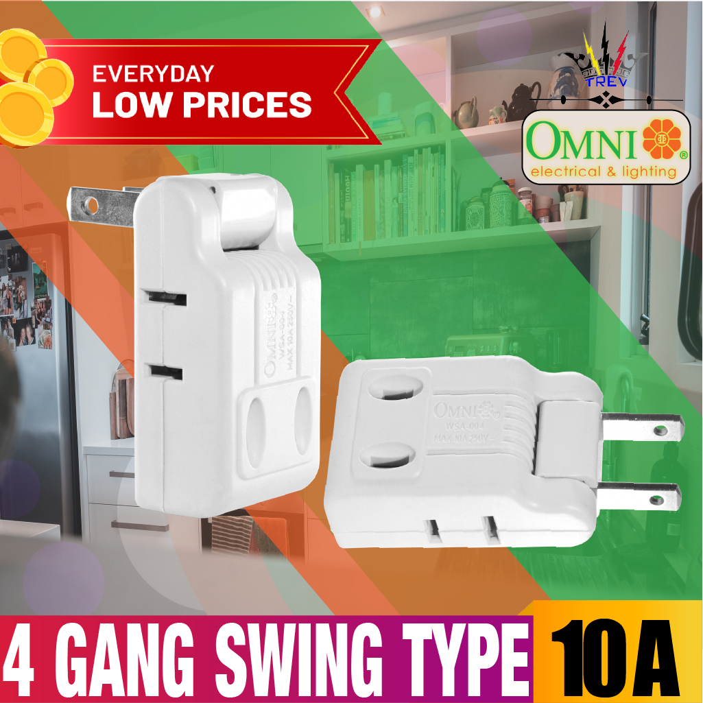 TREV Omni Adaptor Universal with Switch Universal with Ground Triple ...