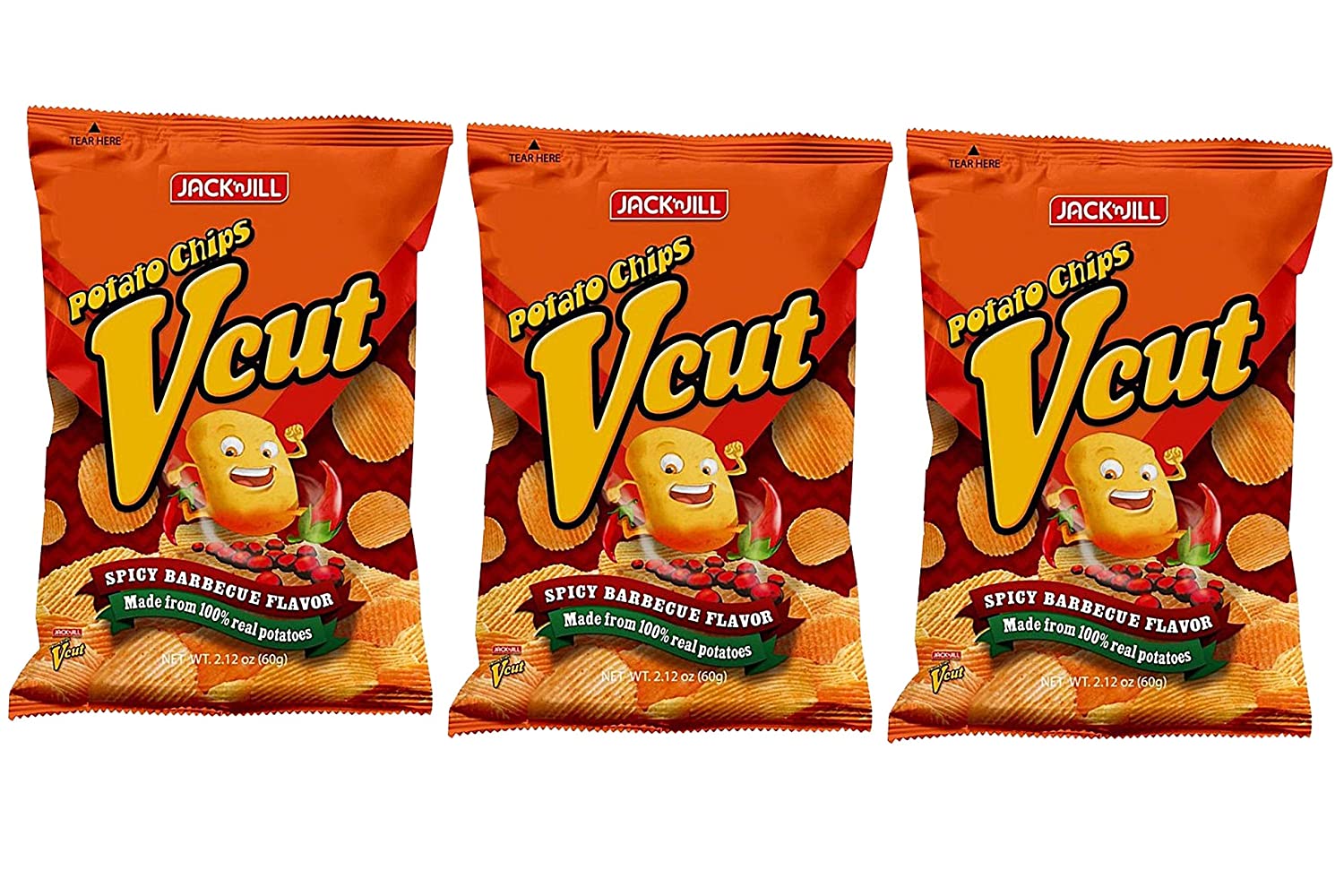 Vcut Spicy Barbeque Flavor (Pack of 3) | Lazada PH
