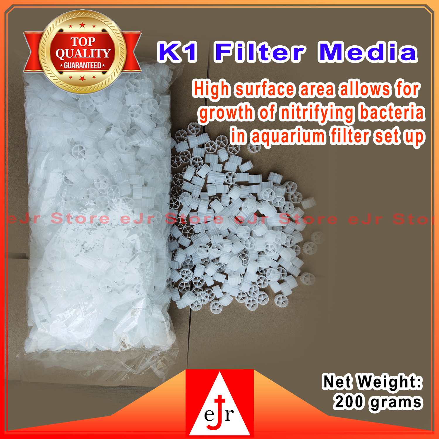 eJr Store - K1 Aquarium Filter Medias (Bio Filter Medias) 200g ...