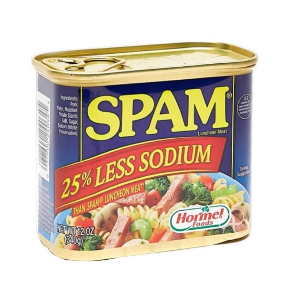 Spam 25% Less Sodium Luncheon Meat 340g Canned Good | Lazada PH