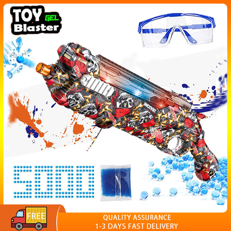Flash Gel Blaster Gun Electric Gel Splatter Ball Gun Toy for Kids ...