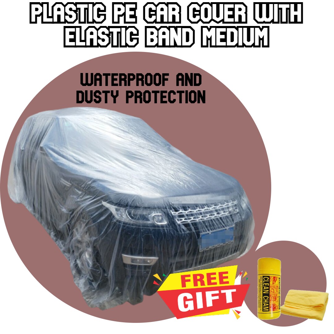Mitsubishi Montero Sport Car Cover Plastic PE Car Cover with Elastic ...