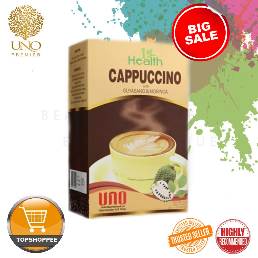 UNO Coffee Cappuccino Premium Coffee 20 sachet - 1box INGREDIENTS ...