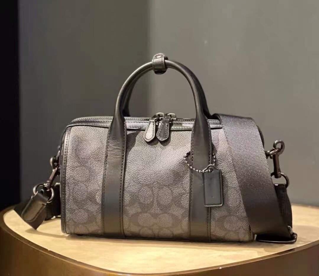 Guaranteed Authentic Coach Gotham Black Duffle 24 In Signature Canvas CA186 | Lazada PH