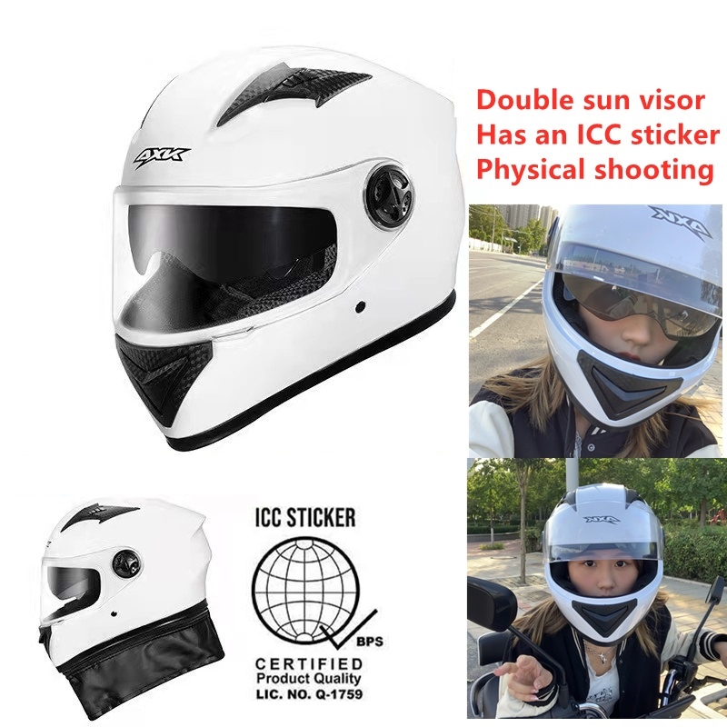 Motorcycle helmet full face helmet couple helmet cool helmet beauty ...