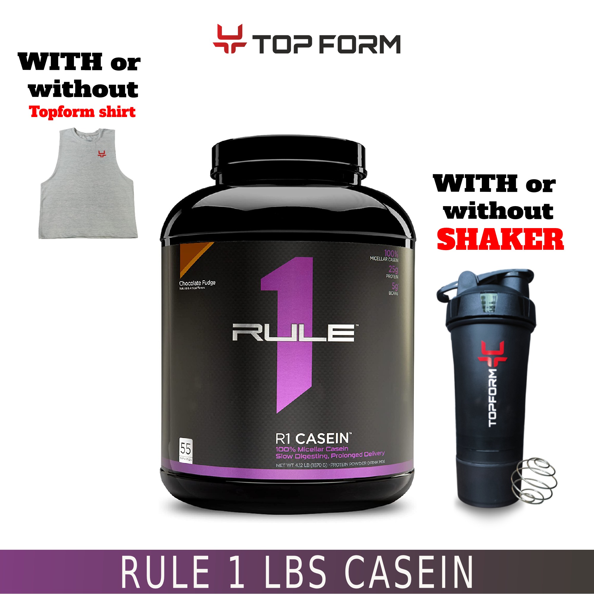 Rule 1 Proteins R1 Casein- 100% Micellar Casein 4lbs | Lazada