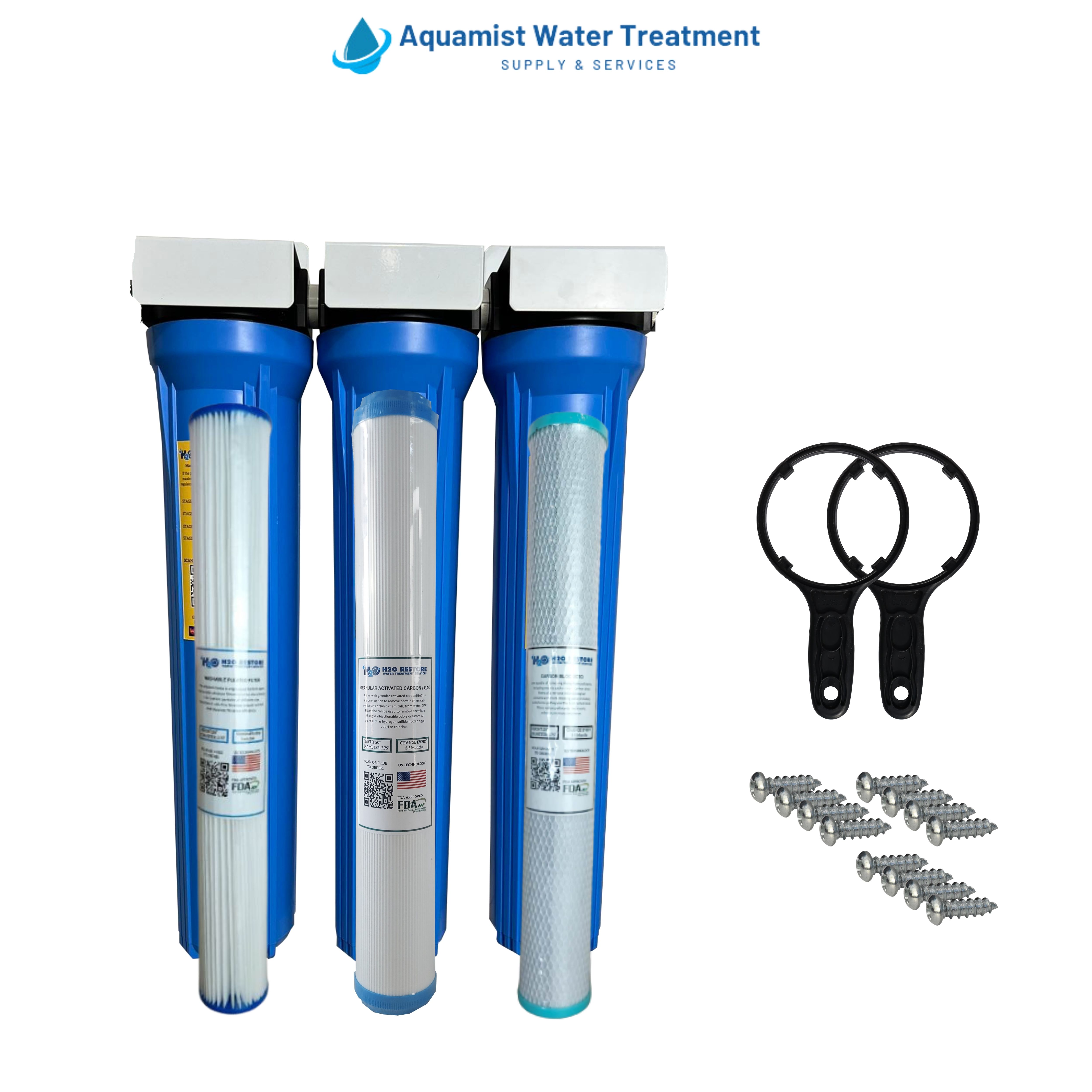 3 Stages Water Filter City Water Premium Heavy Duty Complete Set No ...