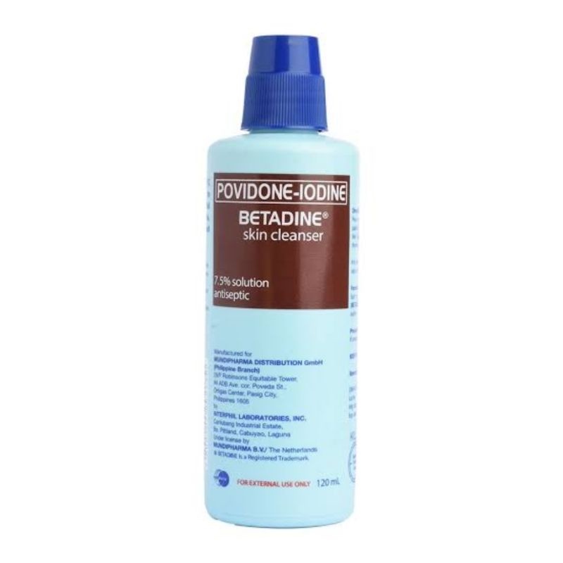 BETADINE Skin Cleanser Povidone-Iodine 7.5 Antiseptic 60ml/120ml ...