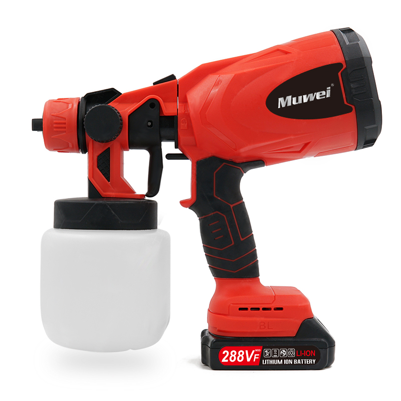 MUWEI Original 800mL Portable Electric Paint Sprayer Household Cordless ...