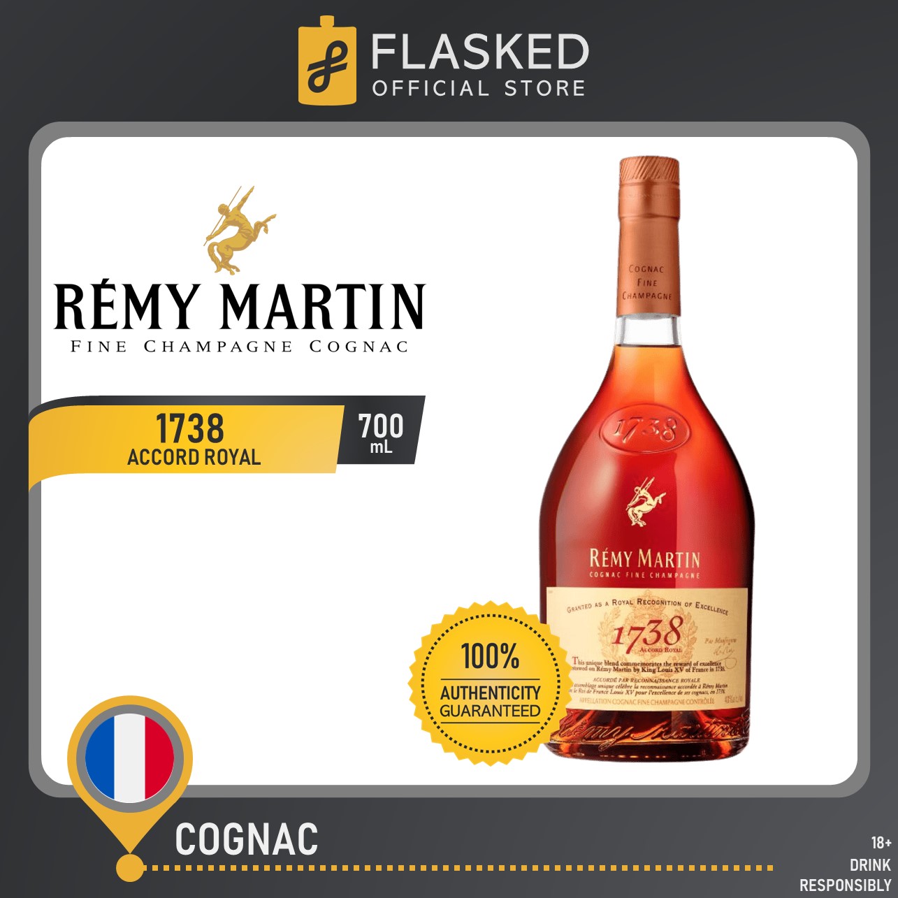 Remy Martin 1738 Accord Royal Cognac Fine Champagne 750ml | Lazada PH