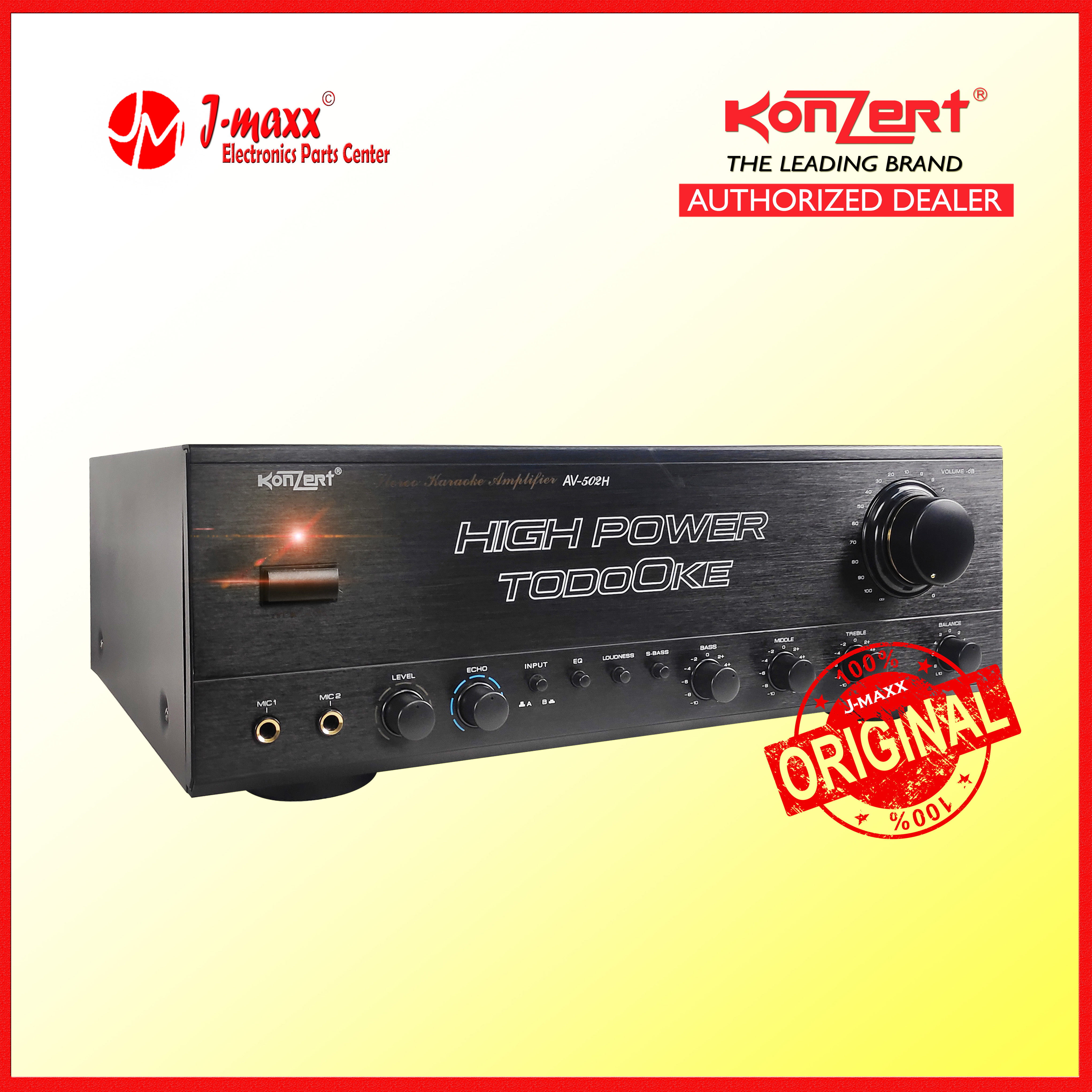 Konzert AV-502H Amplifier 1000W X High Power TodoOke Stereo